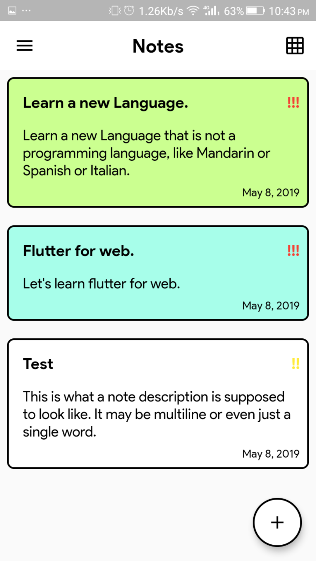Notes App With Sqlite Database